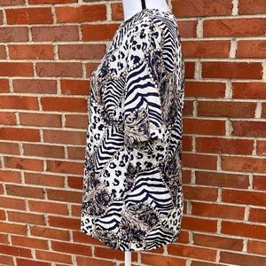 Southern Lady | Tops | Vintage Southern Lady Short Sleeve Leopard ...